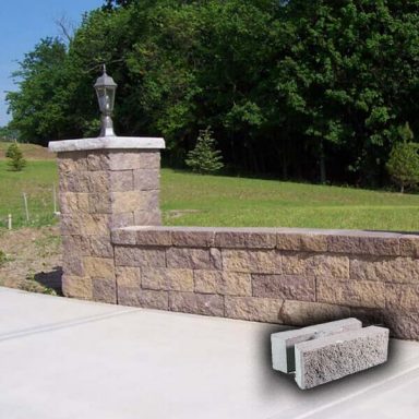 Cottage Stone Wall Units | Home Outdoor Masonry Hardscape | Block-Lite